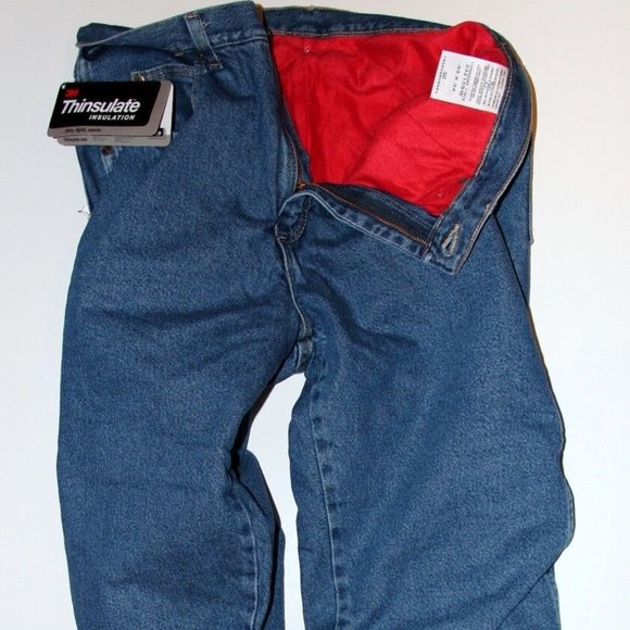 Wrangler | Jeans | New Wrangler W33 L3 Rugged Wear Thermal Mens Jeans Thinsulate Insulation 3m ...